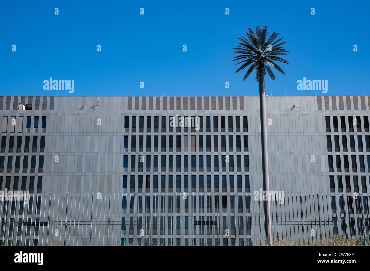 06.09.2023, Germany, Berlin, - View of the rear of the main building of ...