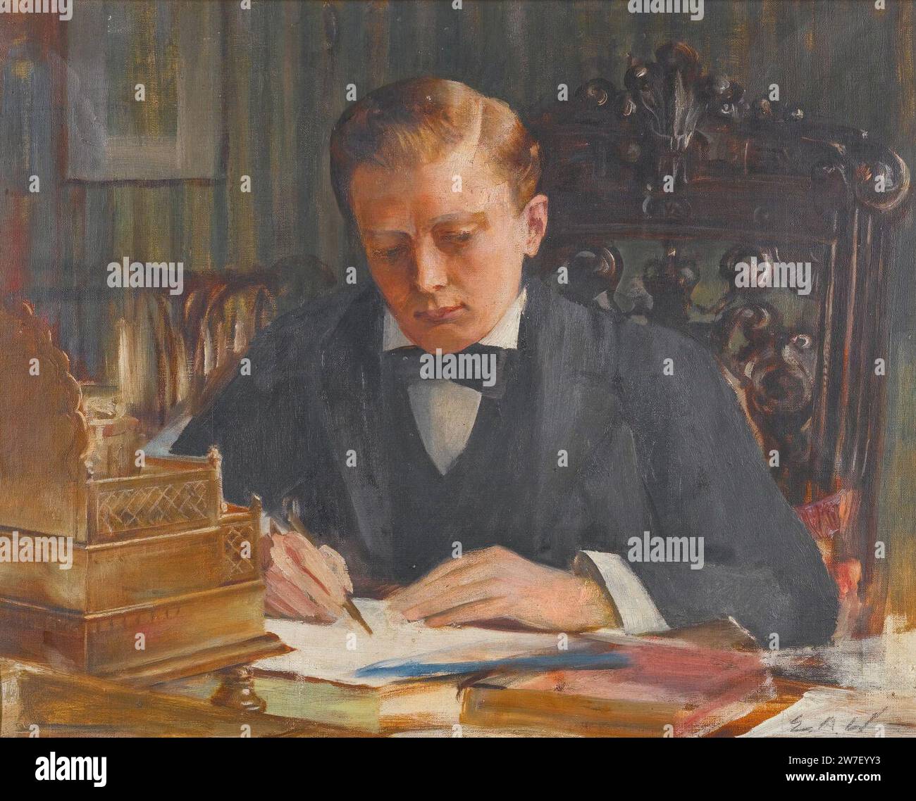 Winston Churchill as a young man, by Edwin Arthur Ward (1859 - 1933 ...