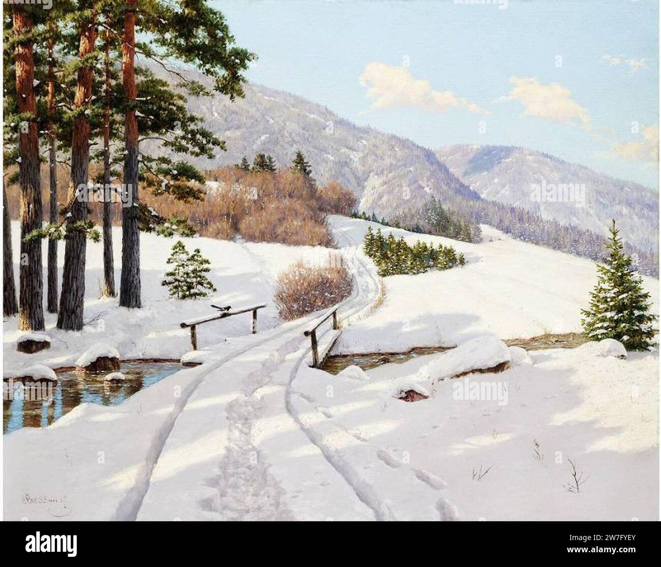 Winter Boris Bessonov Stock Photo - Alamy