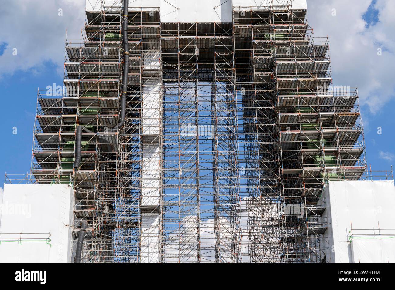 Dinslaken site of the former Lohberg colliery, the double trestle ...