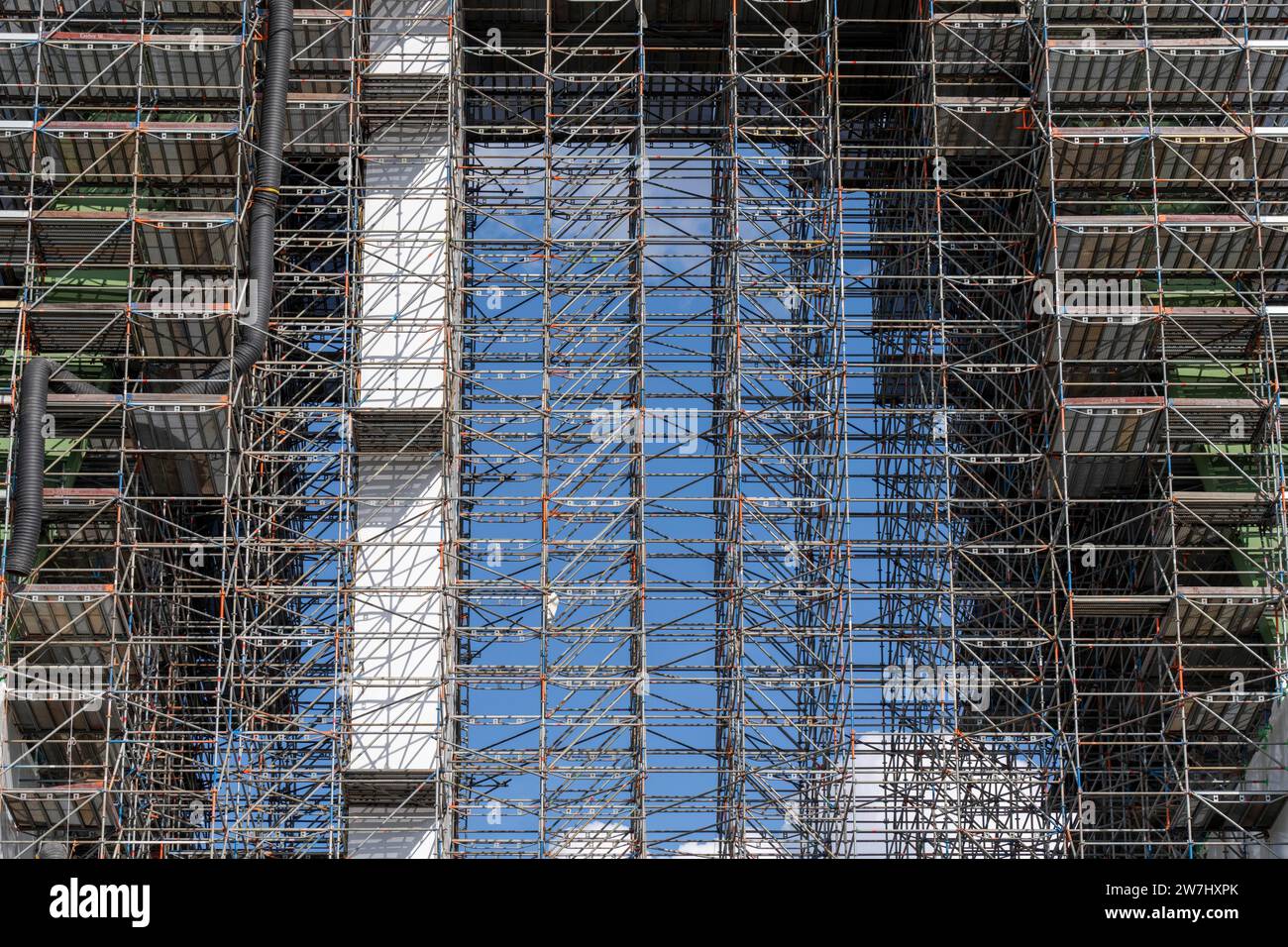 Dinslaken site of the former Lohberg colliery, the double trestle ...