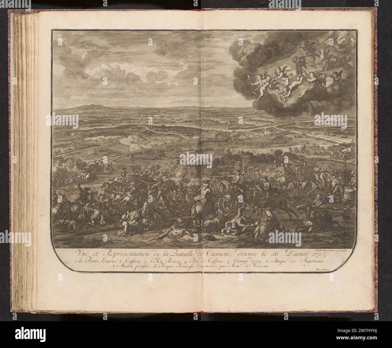 Battle of Cassano, 1705, 1727 - 1729 The battle at Cassano d'Adda ...