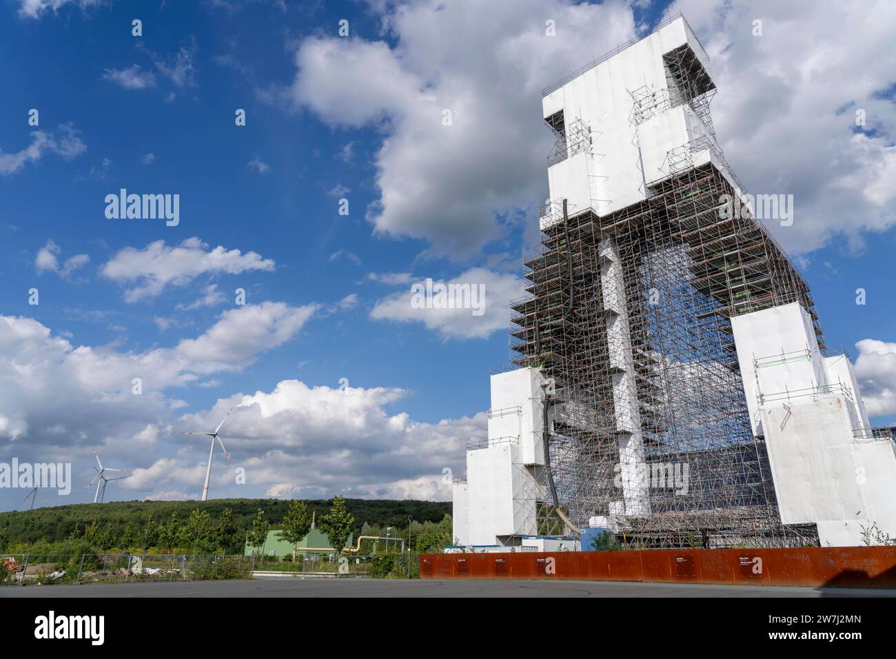 Dinslaken site of the former Lohberg colliery, the double trestle ...