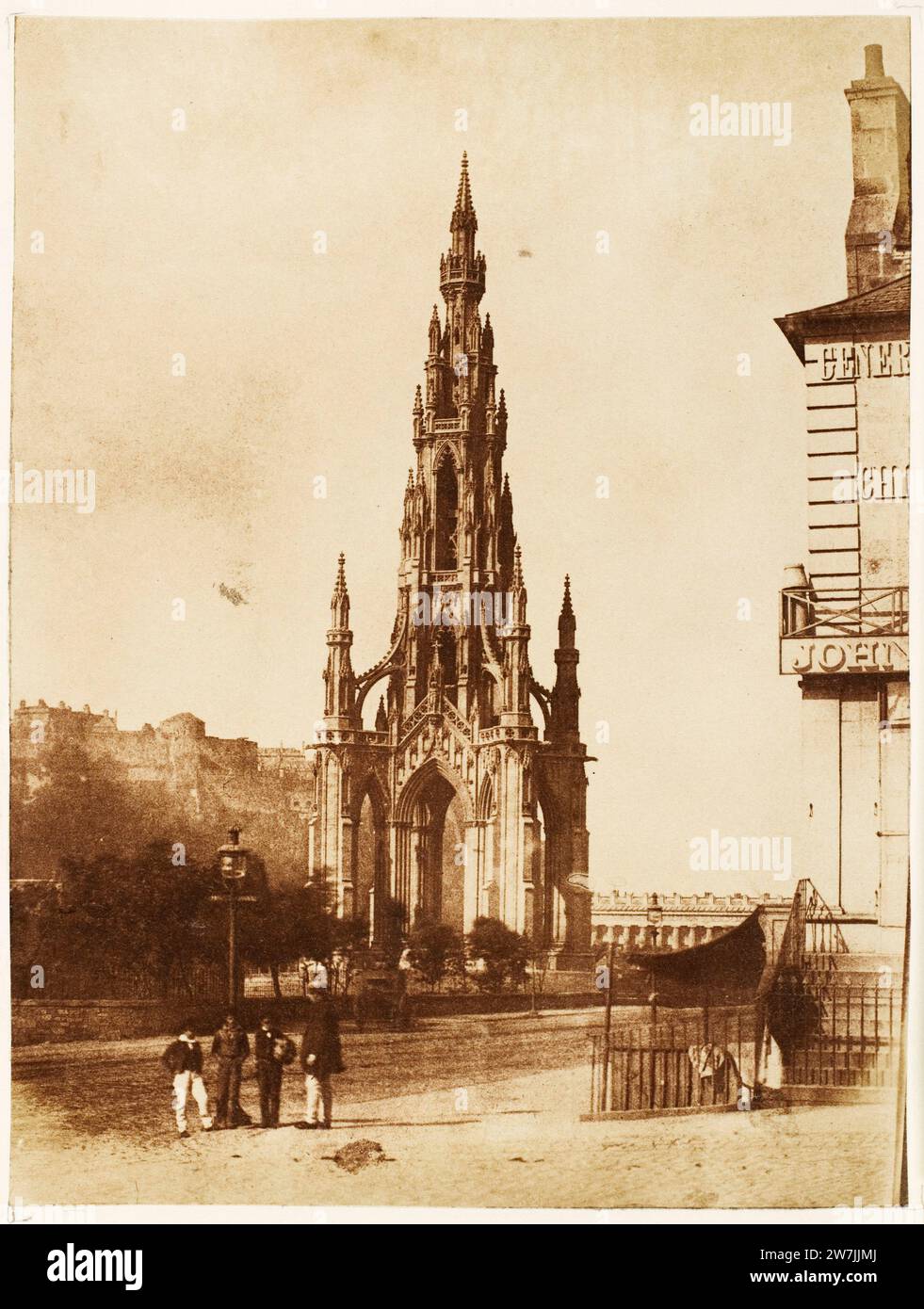 Edinburgh. The Scott Monument. Hill and Adamson. 1843–47. Salted paper ...