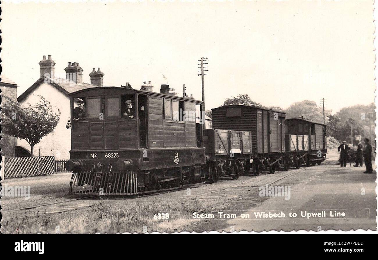 Wisbech and Upwell Tramway (postcard Stock Photo - Alamy