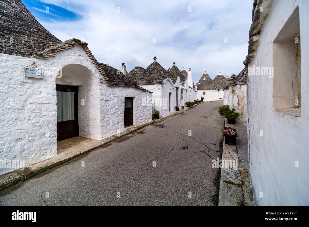 Alberobello is famous for its Trulli, the traditional cone-shaped stone ...