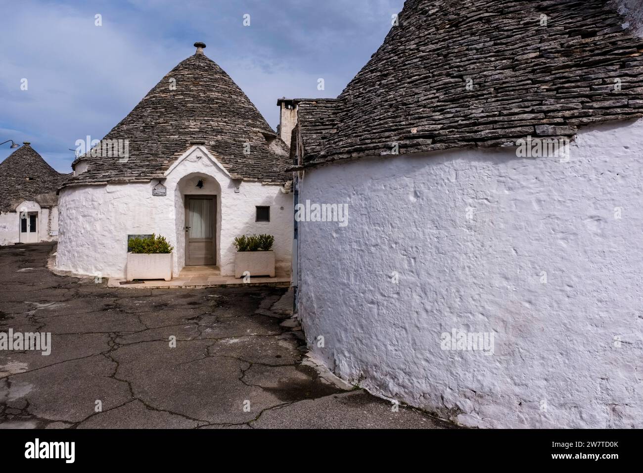 Alberobello is famous for its Trulli, the traditional cone-shaped stone ...