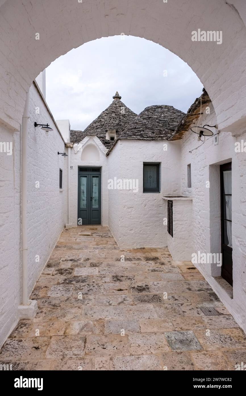 Alberobello is famous for its Trulli, the traditional cone-shaped stone ...
