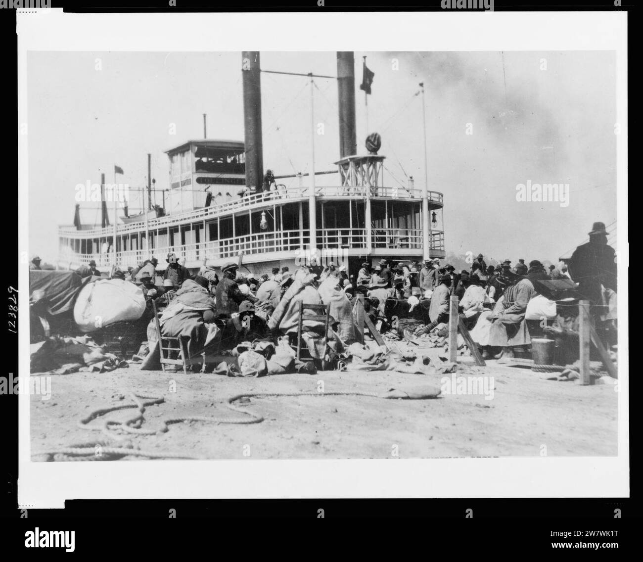 With all their worldly goods-Wrapped in blankets, carrying their most ...