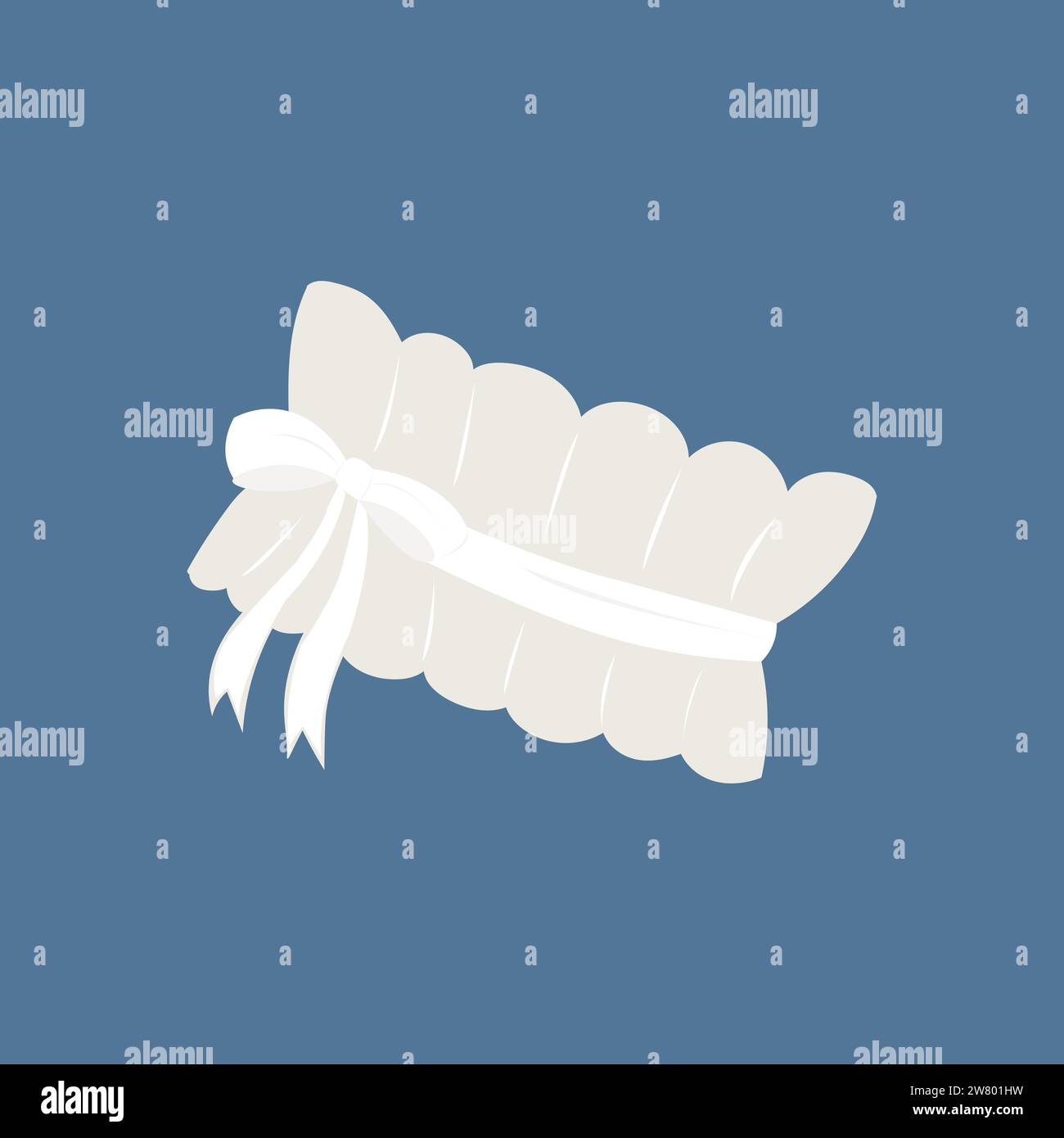 Bride garter vector illustration on blue background Stock Vector Image ...
