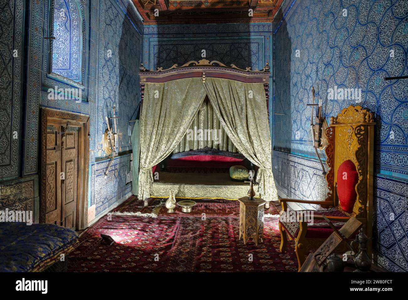 Khiva, Uzbekistan - December 16, 2023: Tosh Hovli Palace in the old ...