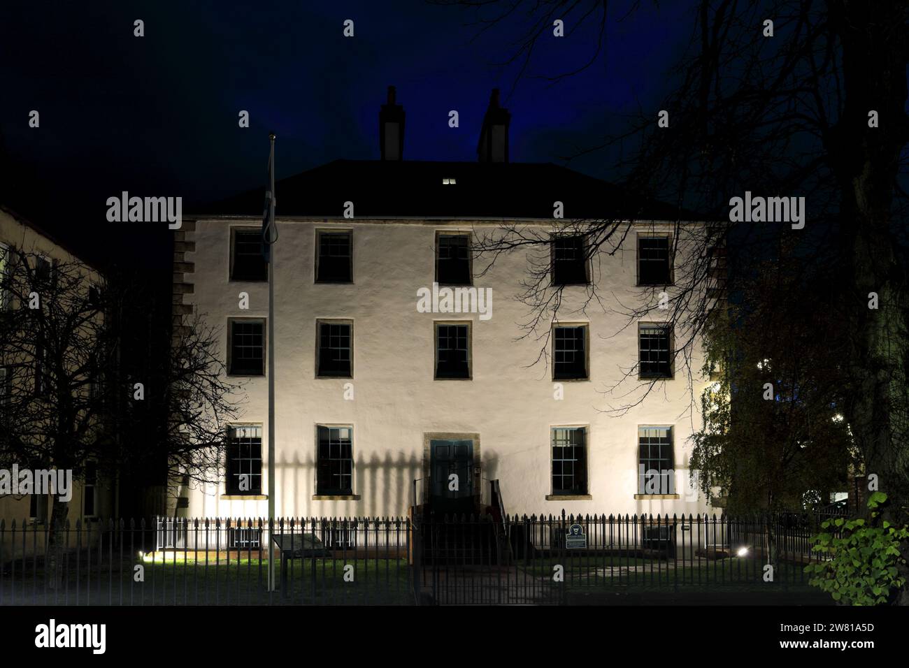 Nightime view of the Balnain House, Inverness city, Scotland, UK Stock ...
