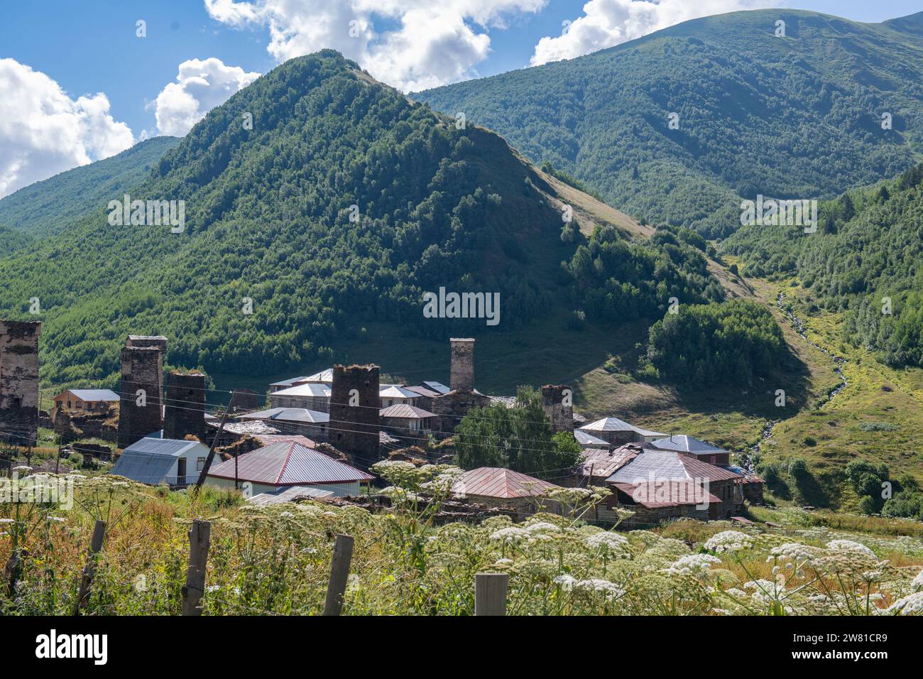 Ancient Secrets Revealed: Ruins, Mountains and Clouds Stock Photo - Alamy