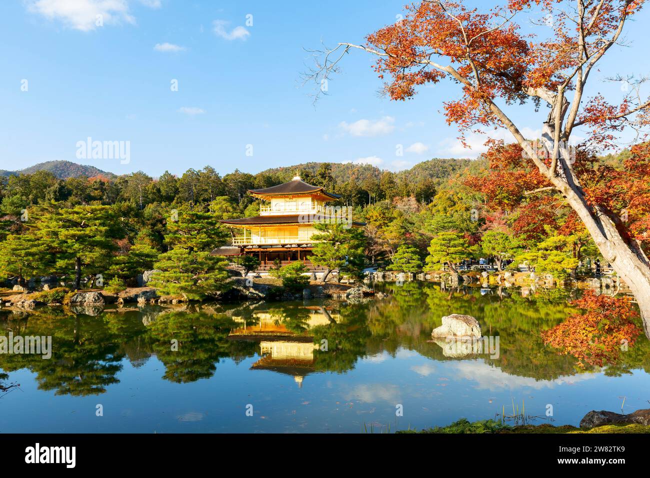 Kinkakuji, Golden Temple, Kyoto, Kansai, Honshu, Japan Stock Photo - Alamy