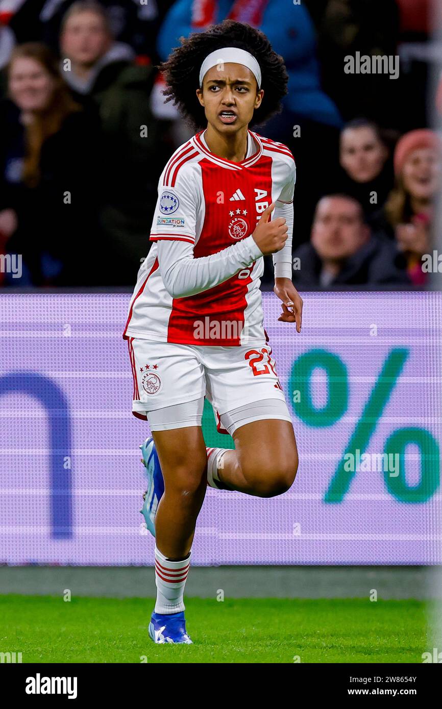AMSTERDAM, NIEDERLANDE - DECEMBER 20: Lily Yohannes (AJAX Amsterdam ...