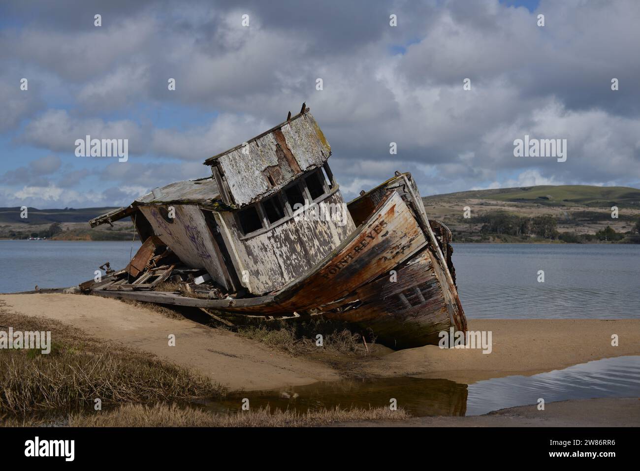 Shipwreck at Point Reyes Stock Photo - Alamy