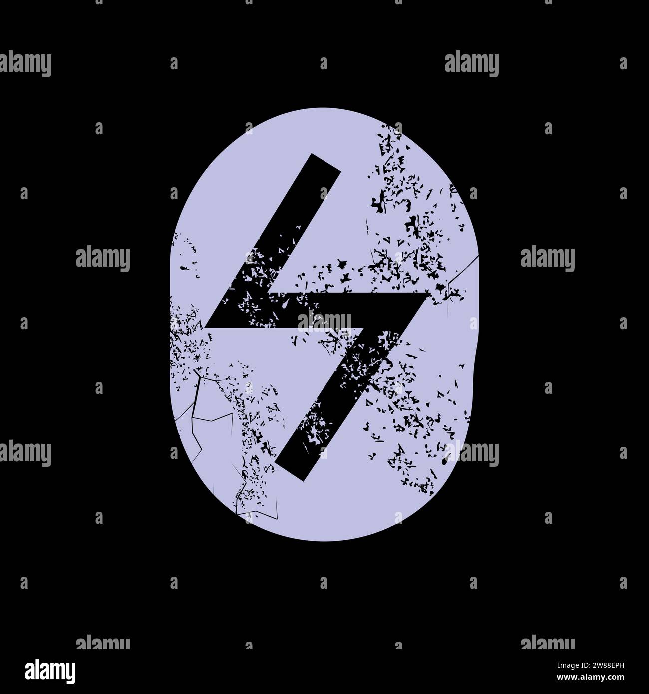 T-shirt design of the runic letter called Sowilo carved in stone ...