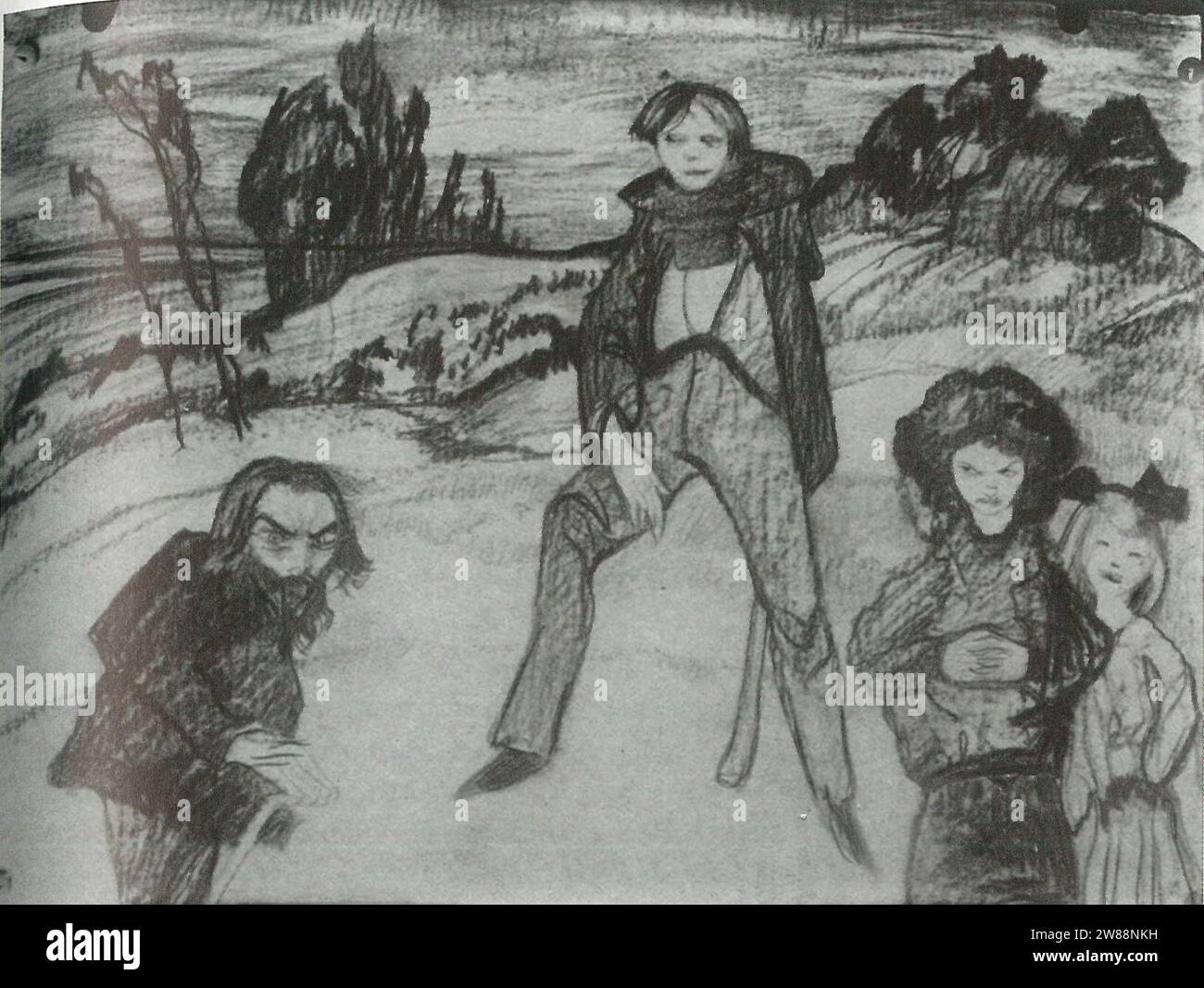 Witkacy - Zaginione obrazy i rysunki - 022 Stock Photo - Alamy