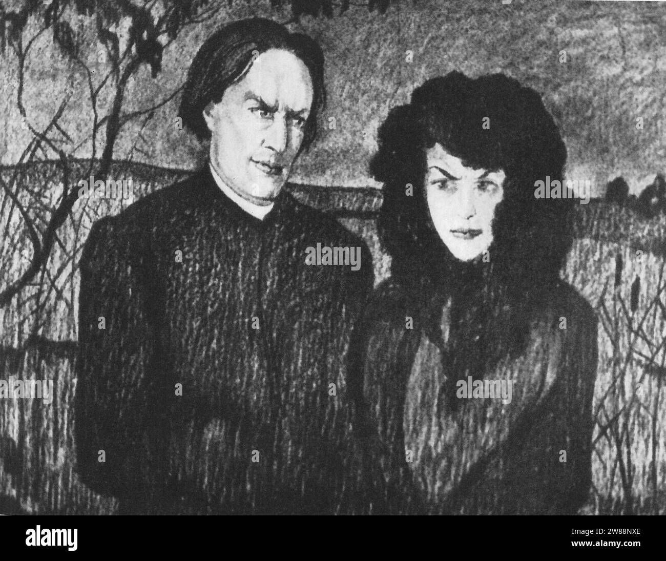 Witkacy - Zaginione obrazy i rysunki - 049 Stock Photo - Alamy