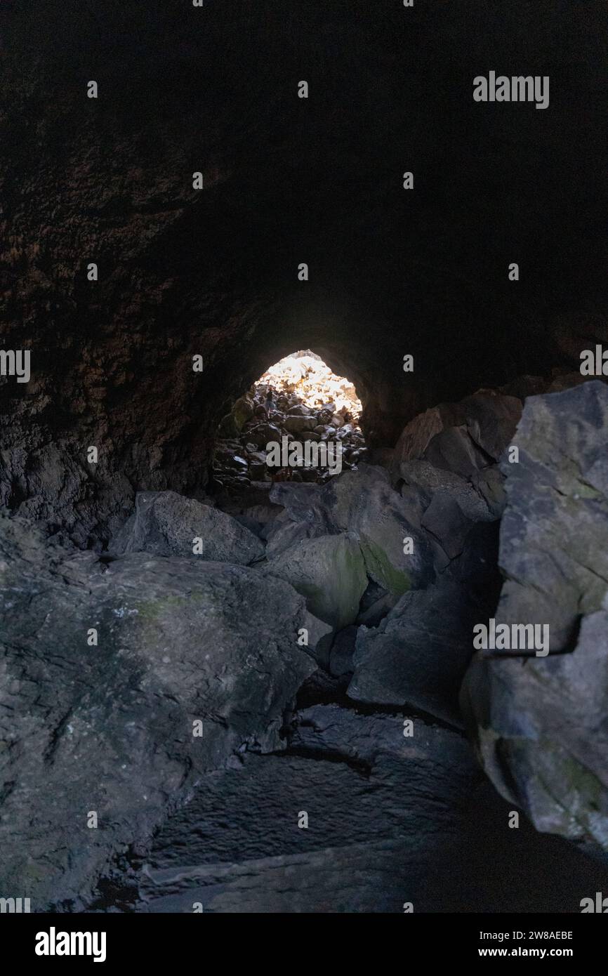 Craters of the Moon National Monument and Preserve, Idaho. This cave is ...