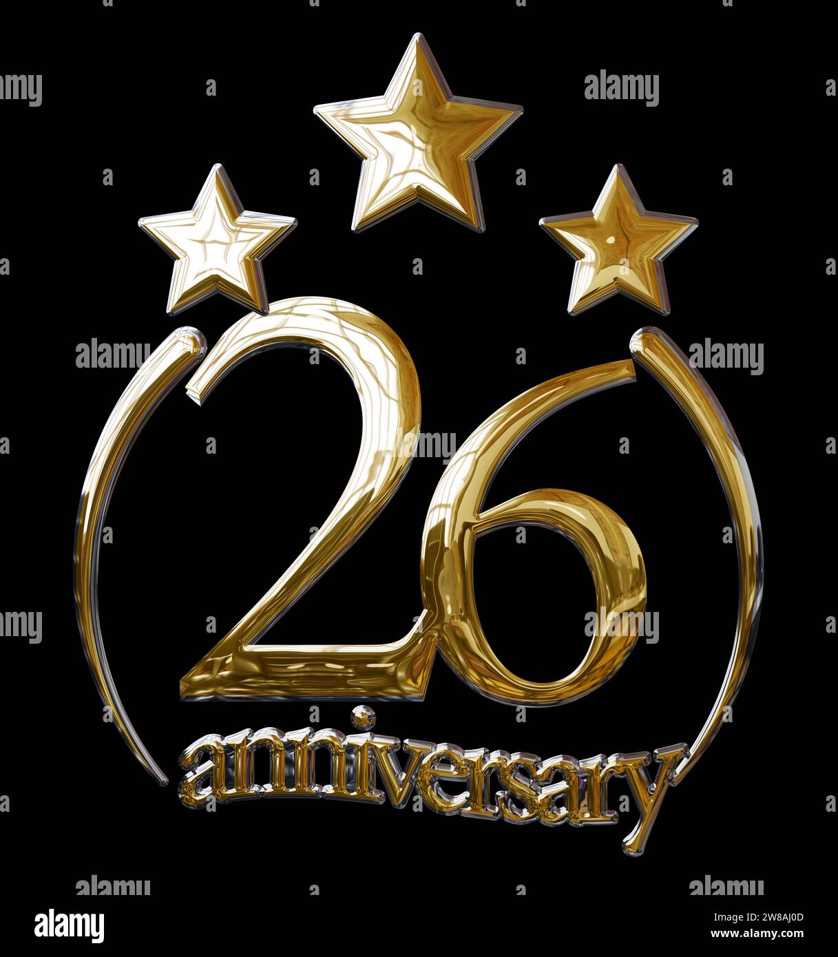 26 years celebration greeting hi-res stock photography and images - Alamy
