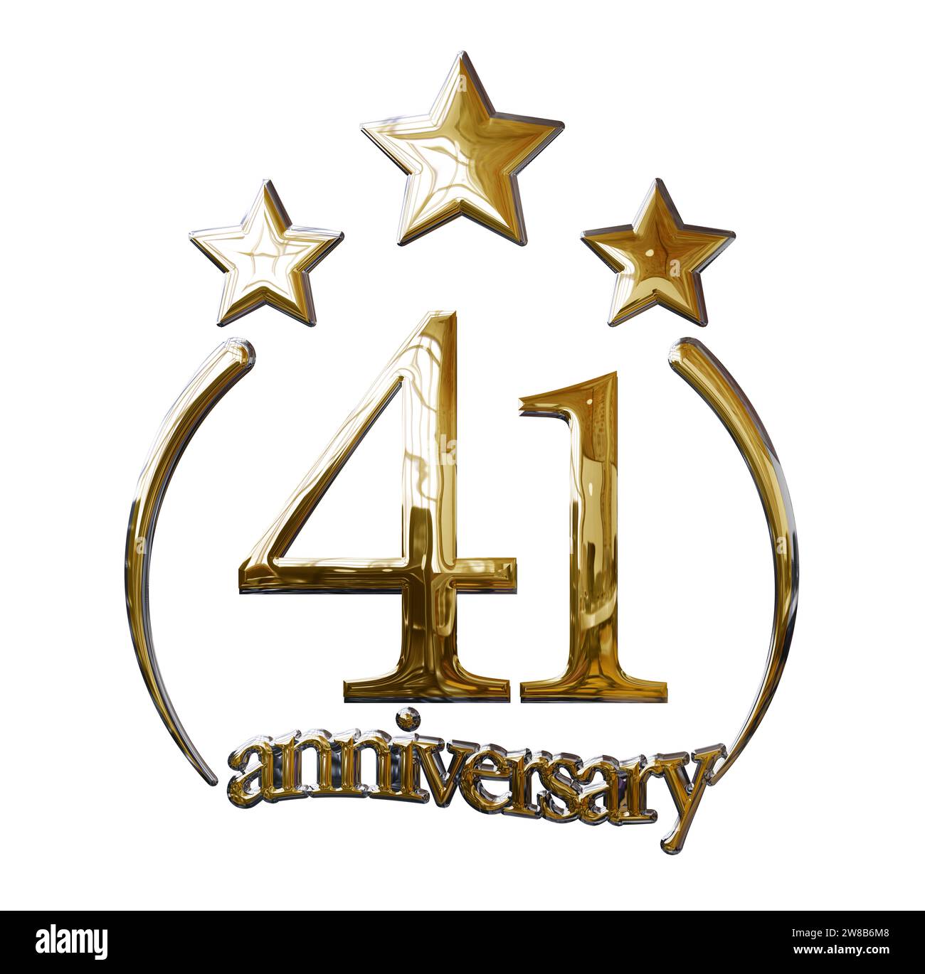 41 YEARS ANNIVERSARY GOLD Stock Photo - Alamy