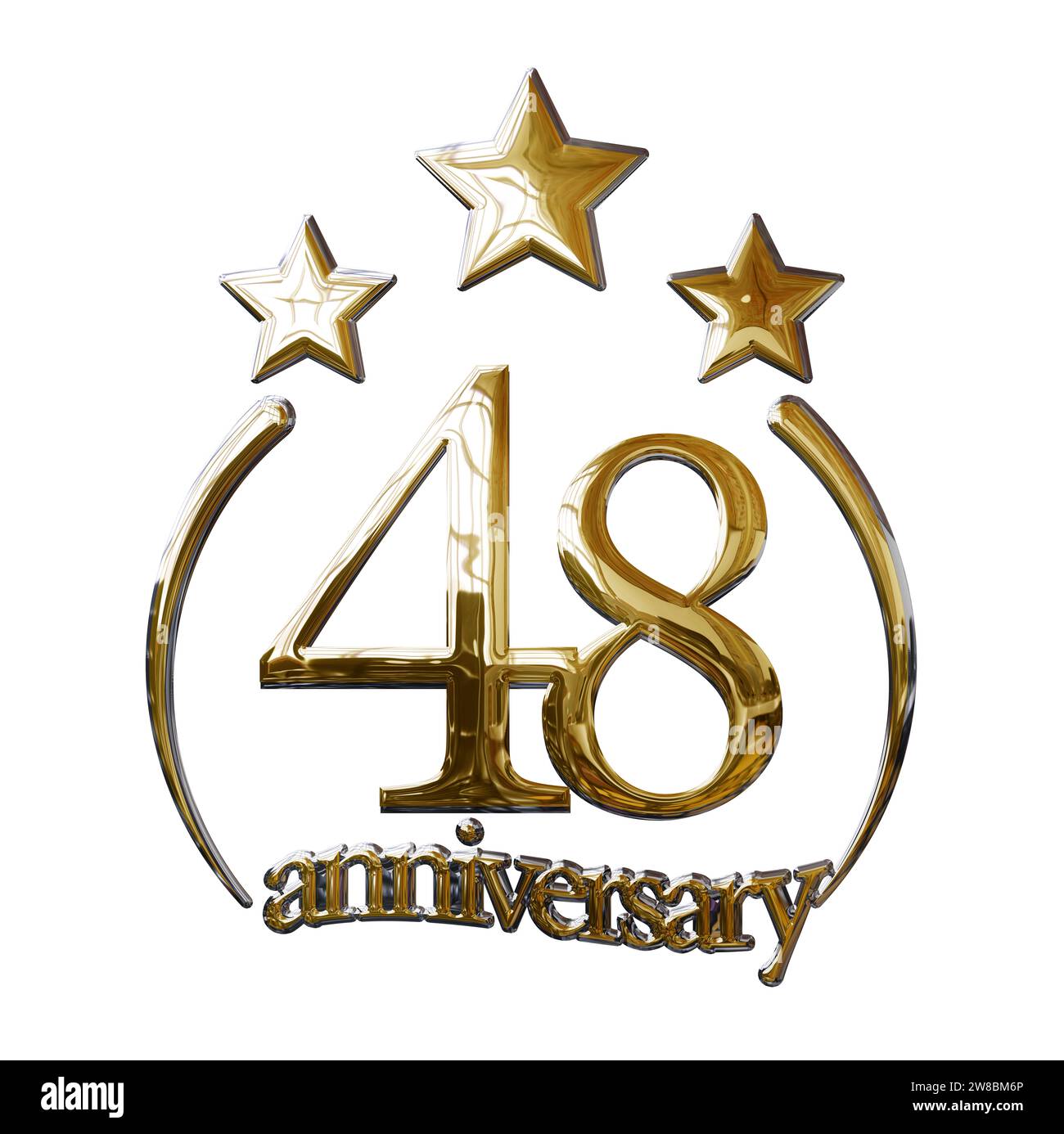 48 YEARS ANNIVERSARY GOLD Stock Photo - Alamy