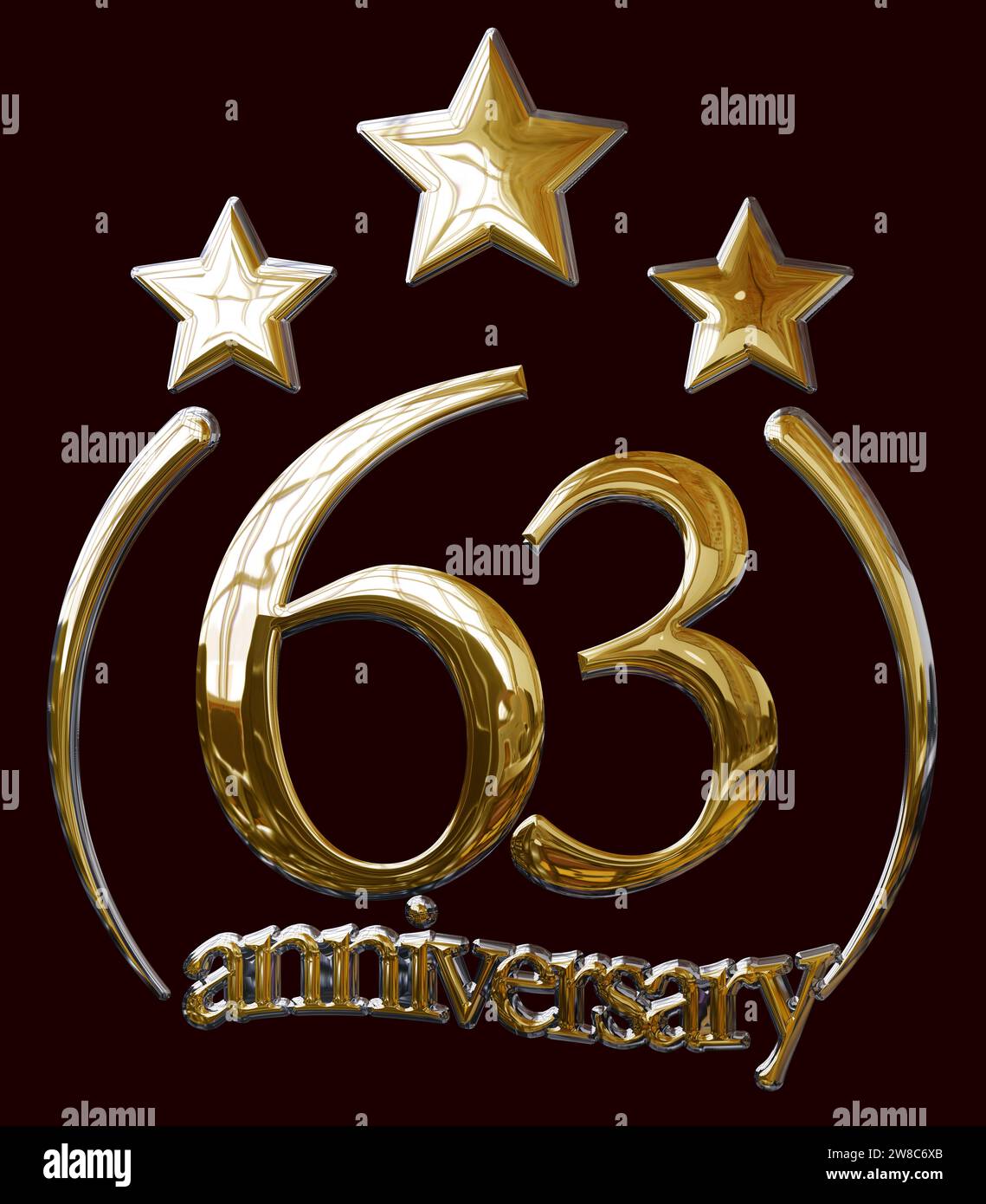 63 YEARS ANNIVERSARY GOLD Stock Photo - Alamy