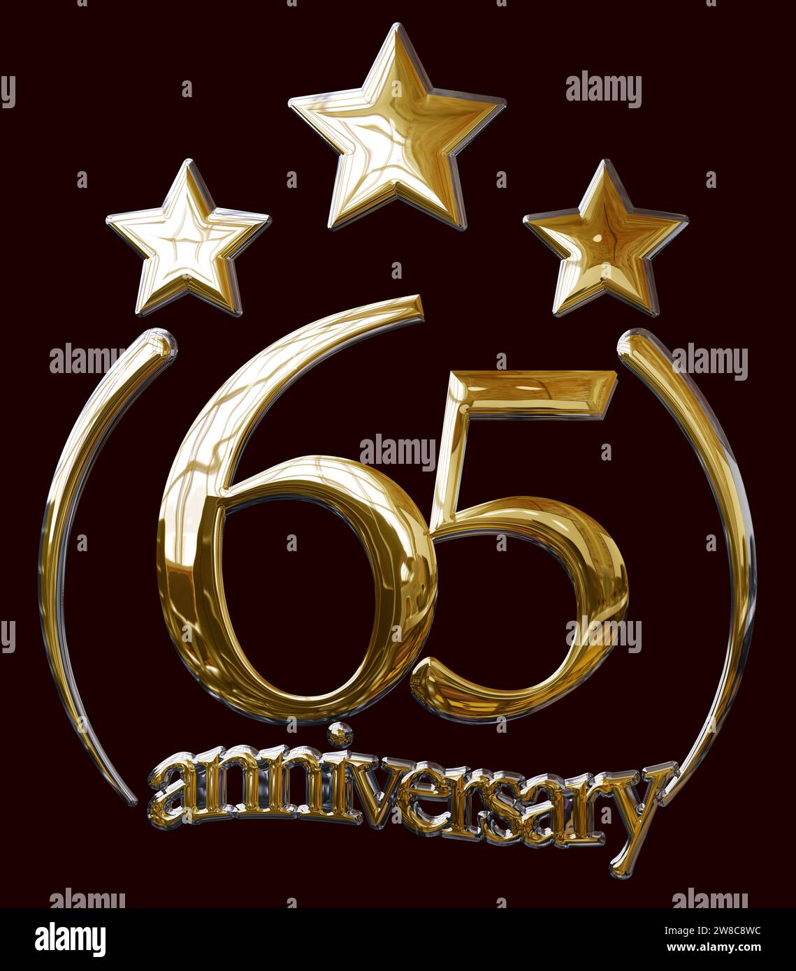 65 YEARS ANNIVERSARY GOLD Stock Photo - Alamy