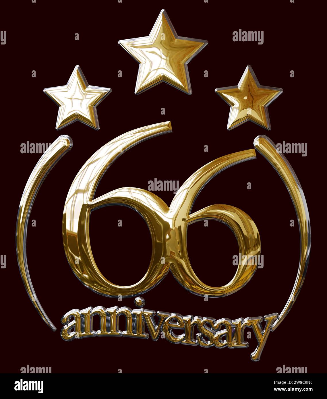 66 YEARS ANNIVERSARY GOLD Stock Photo - Alamy
