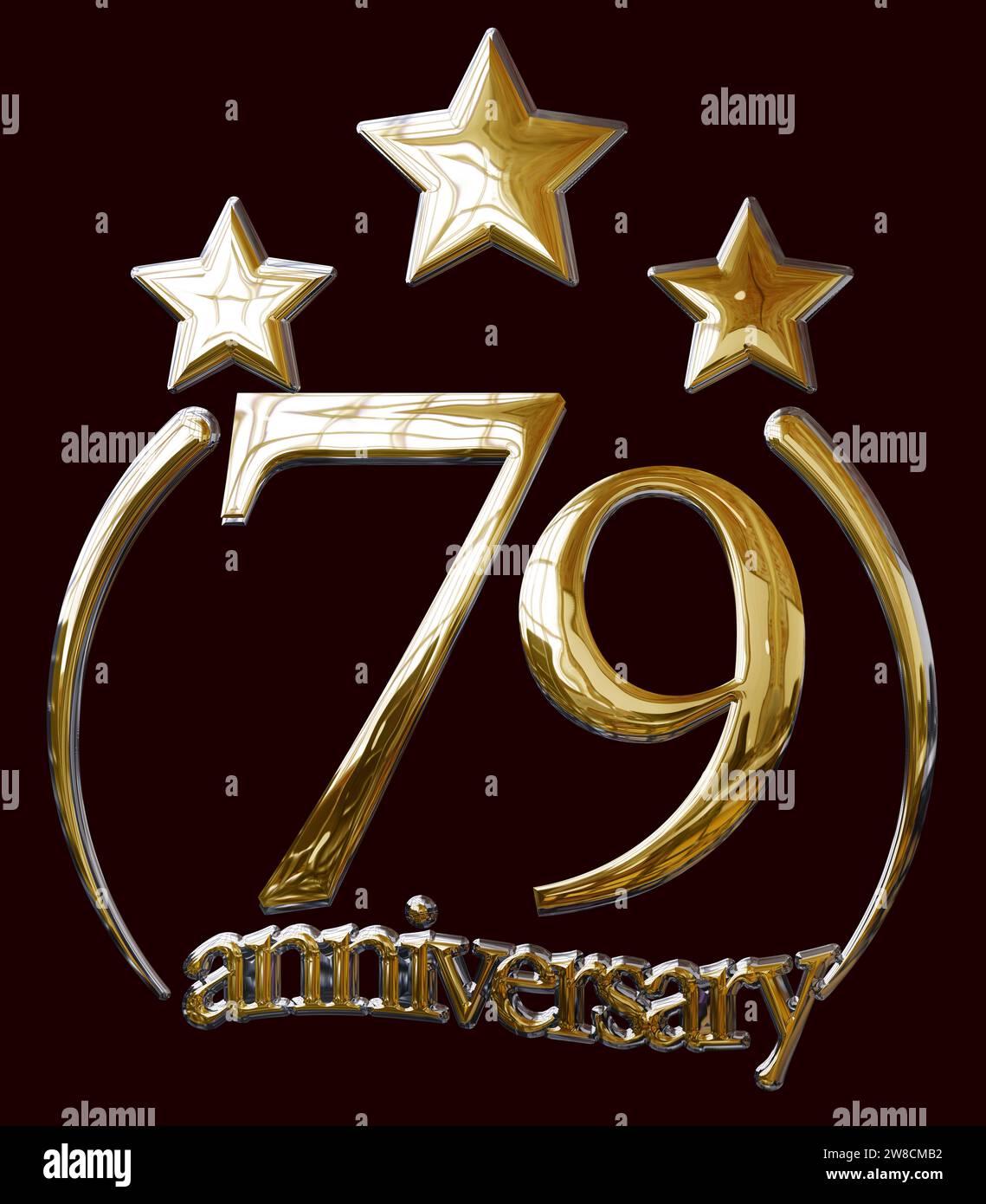 79 YEARS ANNIVERSARY GOLD Stock Photo - Alamy