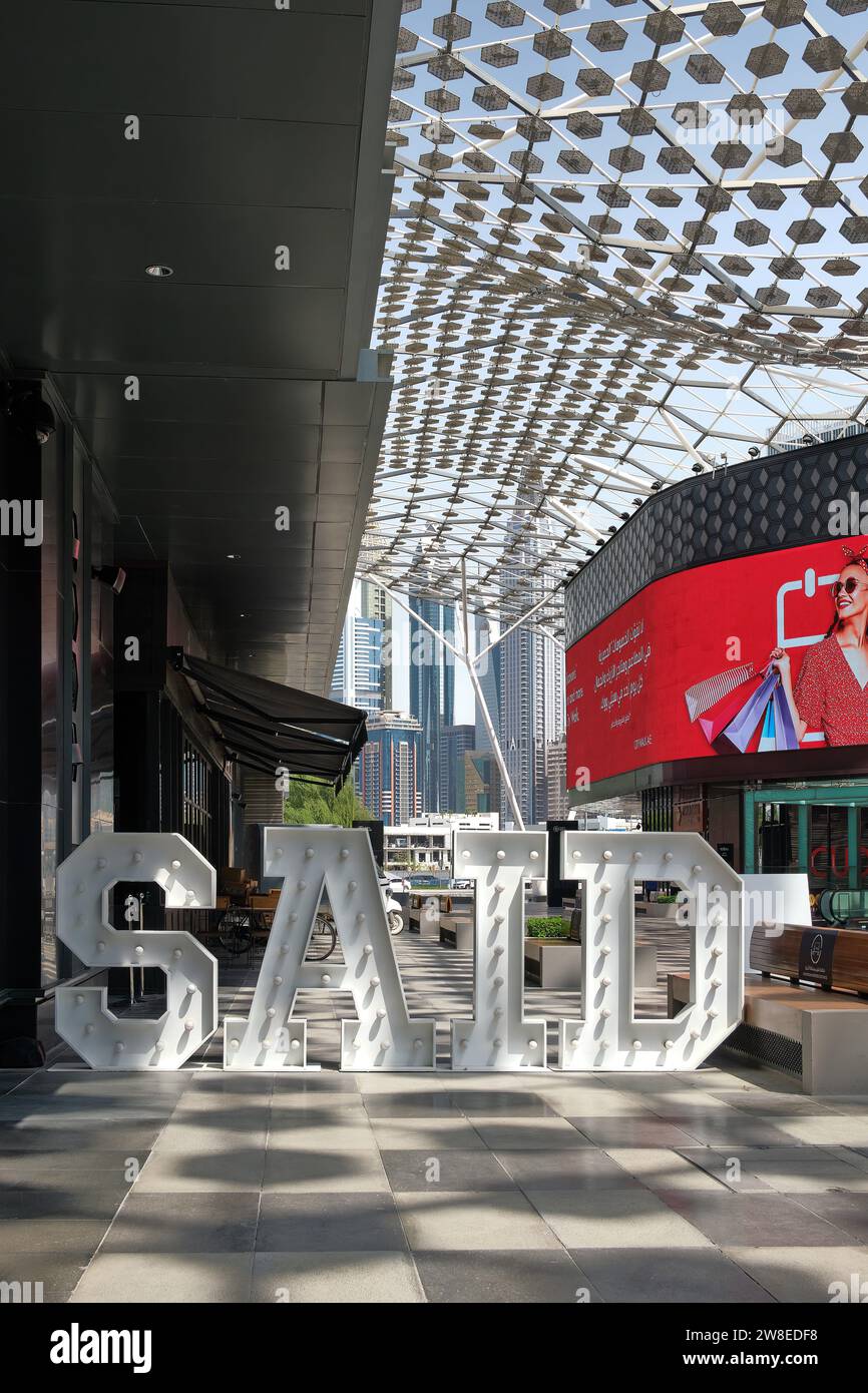 City Walk promenade at d3, Dubai Design District, Dubai, UAE Stock ...