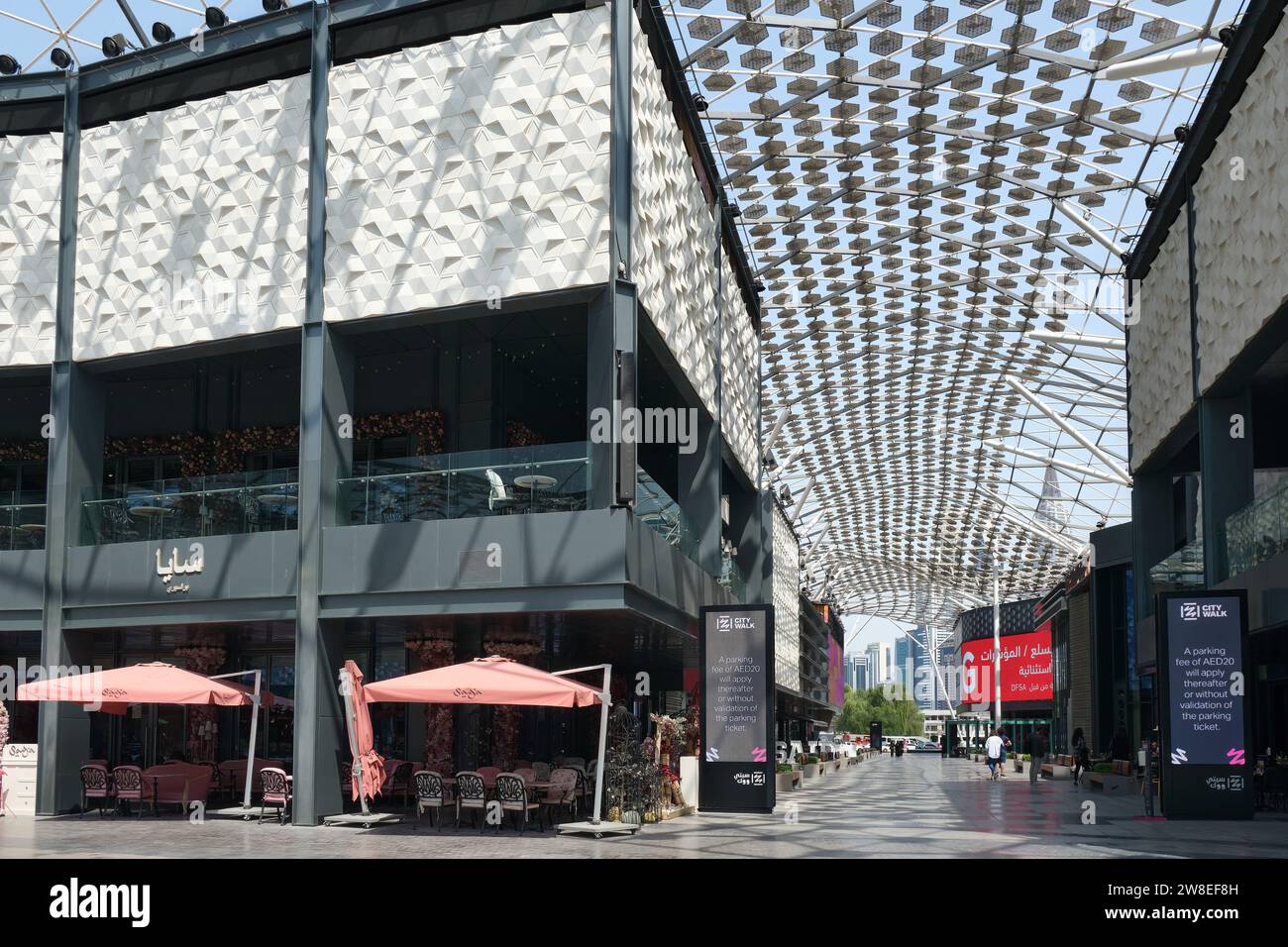 City Walk promenade and restaurants at d3, Dubai Design District, Dubai ...