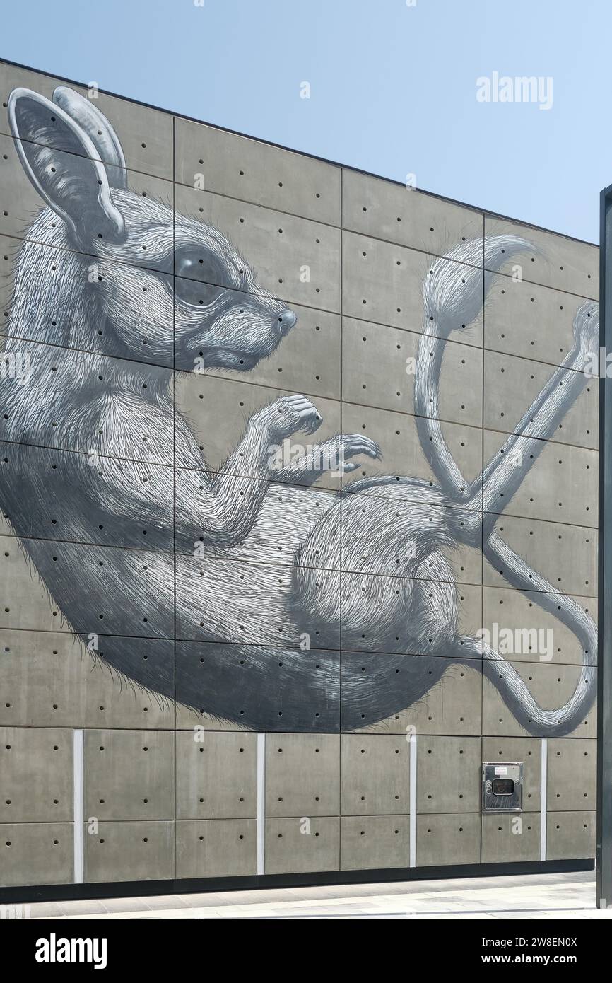 Giant mural of an animal by Roa at d3, Dubai Design District, Dubai ...
