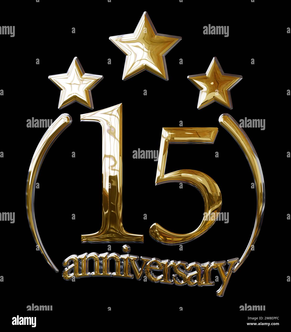 15 year ribbon anniversary hi-res stock photography and images - Alamy