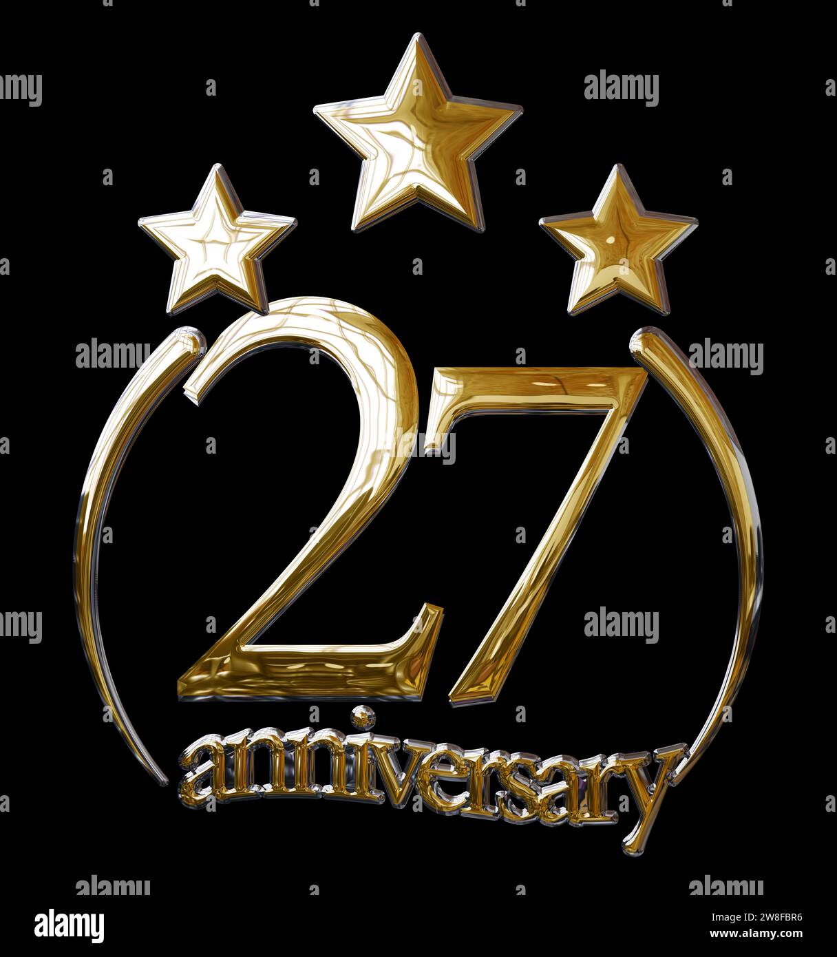 Happy birthday years 27 anniversary of the birthday hi-res stock ...