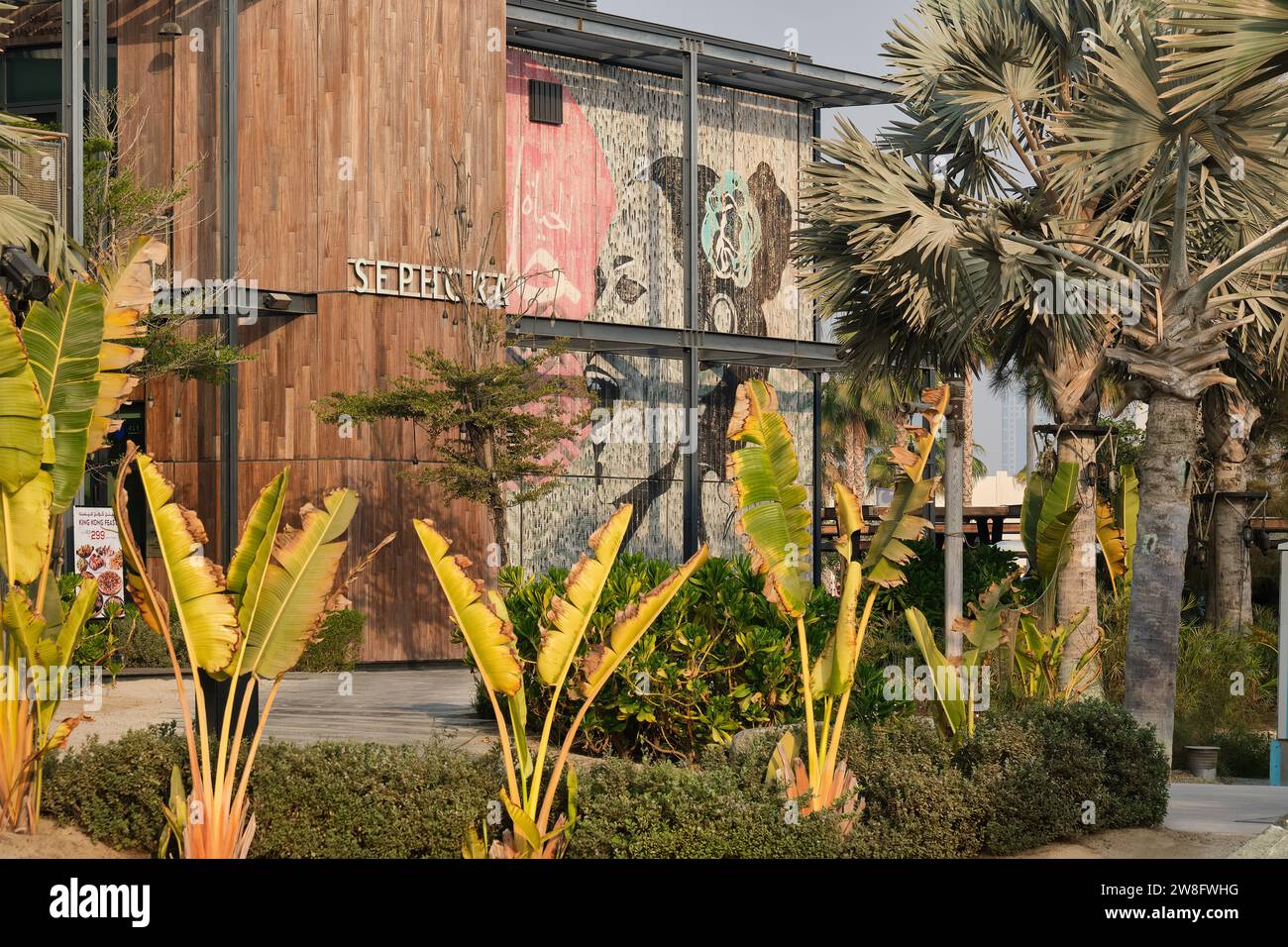 Lovely retro storefront mural in the chic beachfront destination of La ...