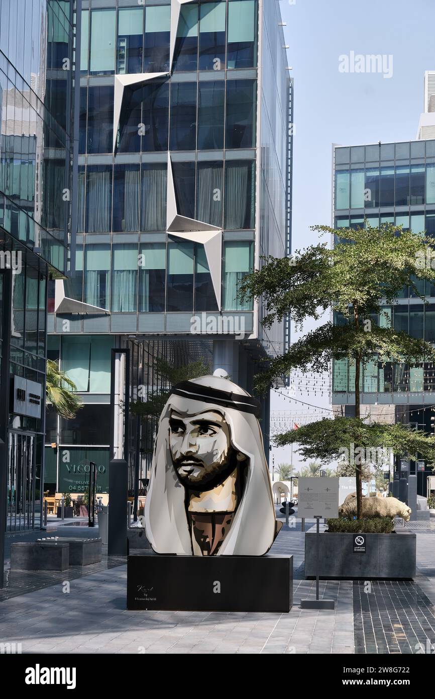 Mustafa Khamash 3D Vision Mission sculpture of Sheikh Hamdan bin ...