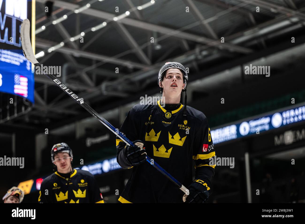 Anton Johansson of, Sweden. , . looks dejected after the under-20 ...