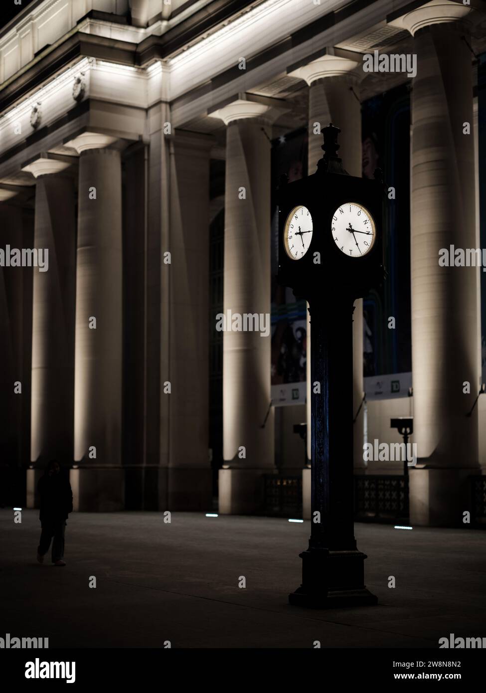 The front of Union Station on Front Street in Toronto, Canada. Union ...