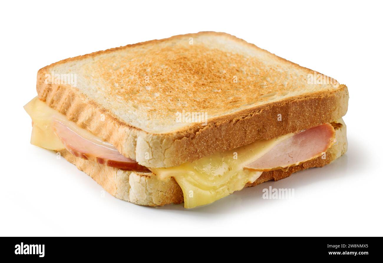 ham and cheese sandwich toast isolated on white background Stock Photo ...