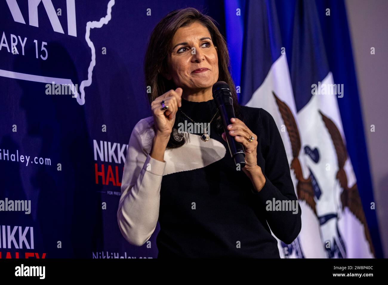 Republican presidential candidate former U.N. Ambassador Nikki Haley ...