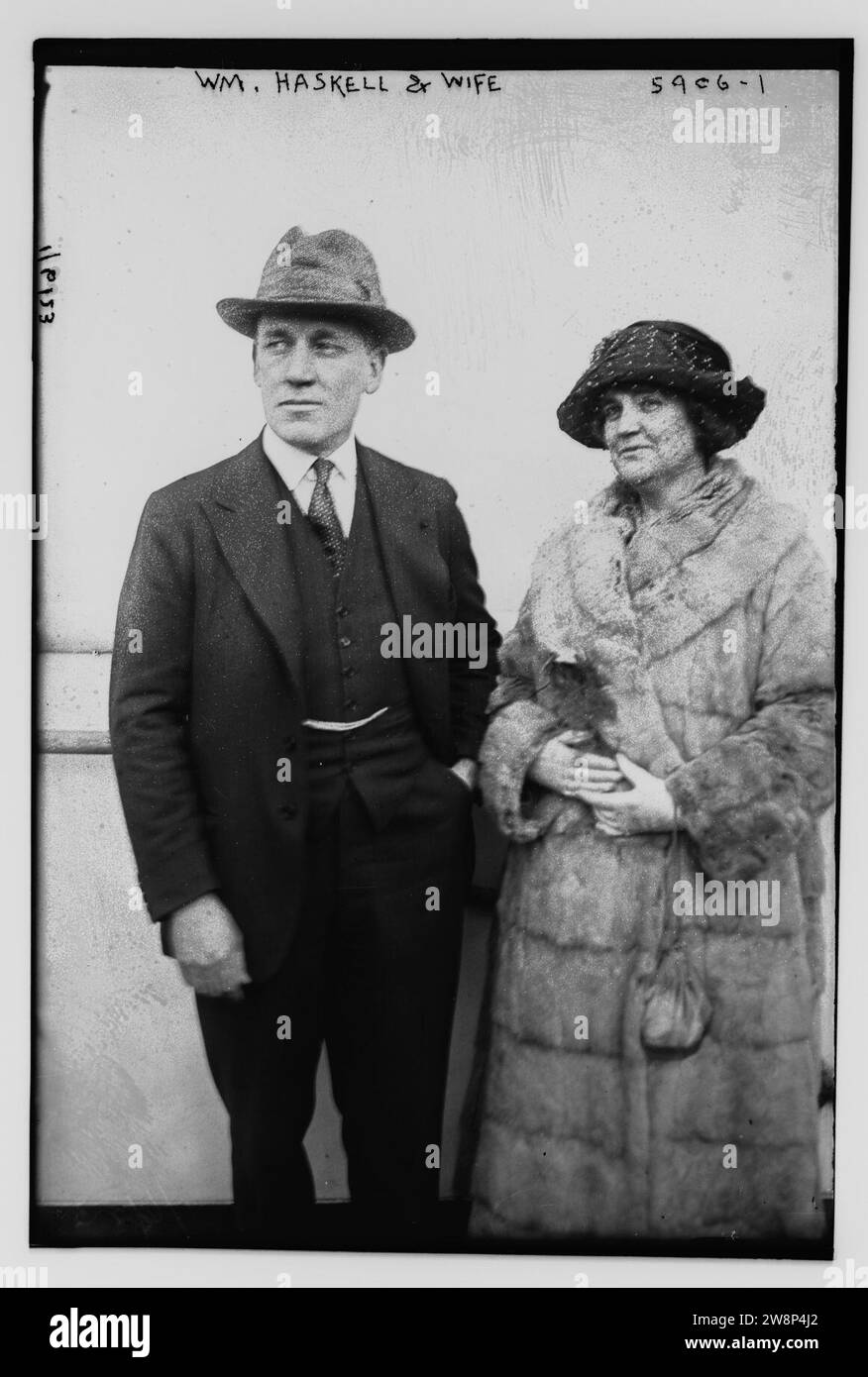 Wm. Haskell and wife Stock Photo - Alamy