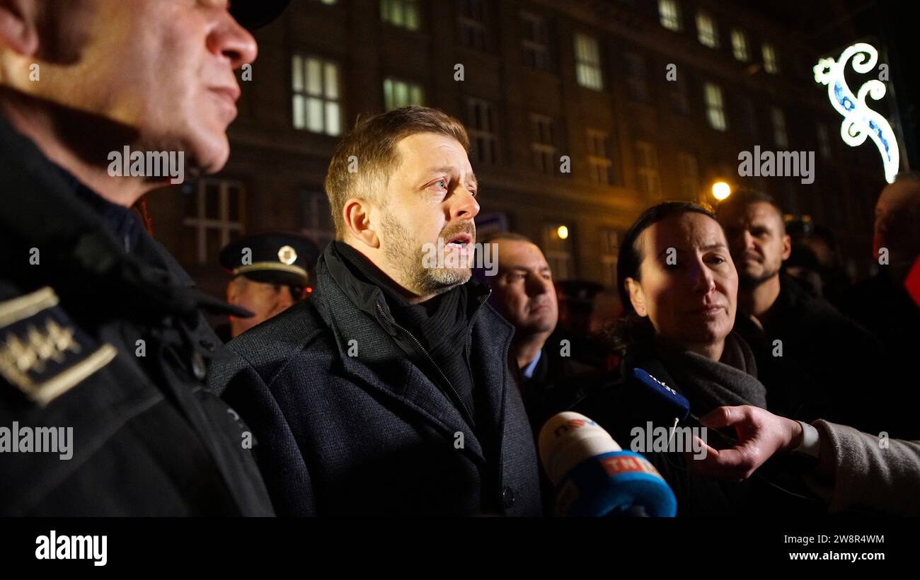 Prague, Czech Republic. 21st Dec, 2023. Czech Interior Minister Vit ...