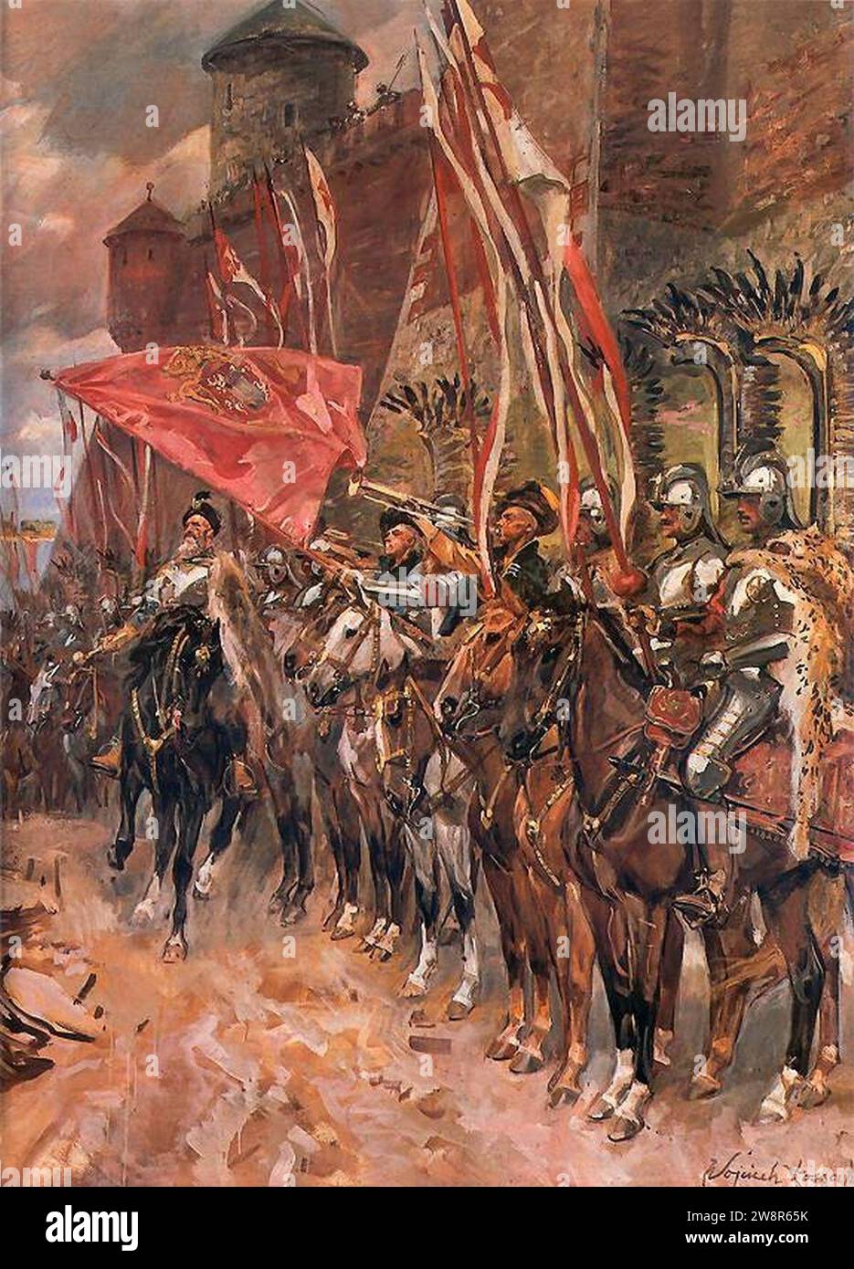 Wojciech Kossak Husaria Stock Photo - Alamy