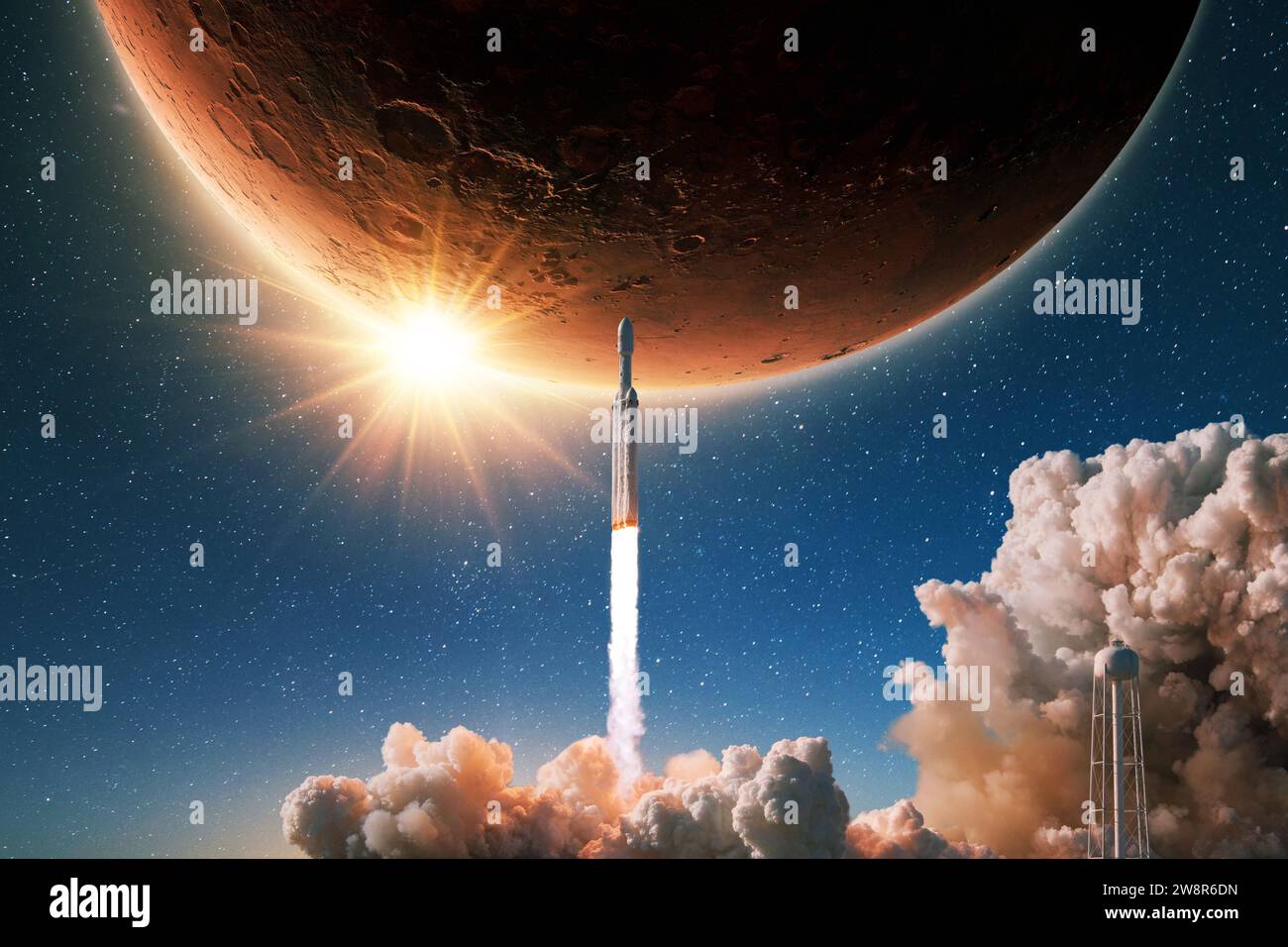 New Modern Rocket Successfully Takes Off To The Red Planet Mars With ...