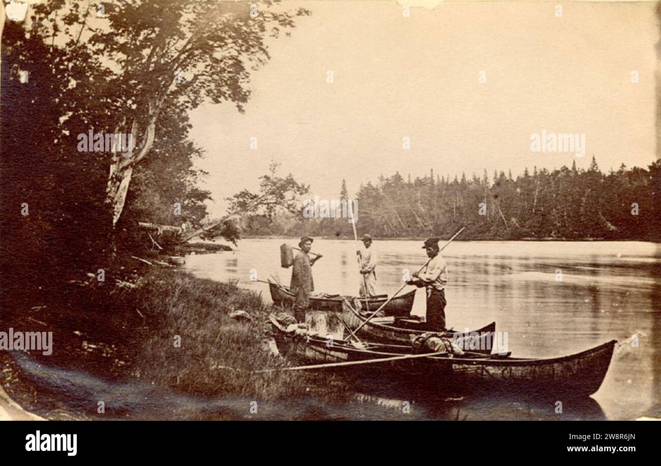 Wolastoqew Guides along the Tobique River Stock Photo - Alamy