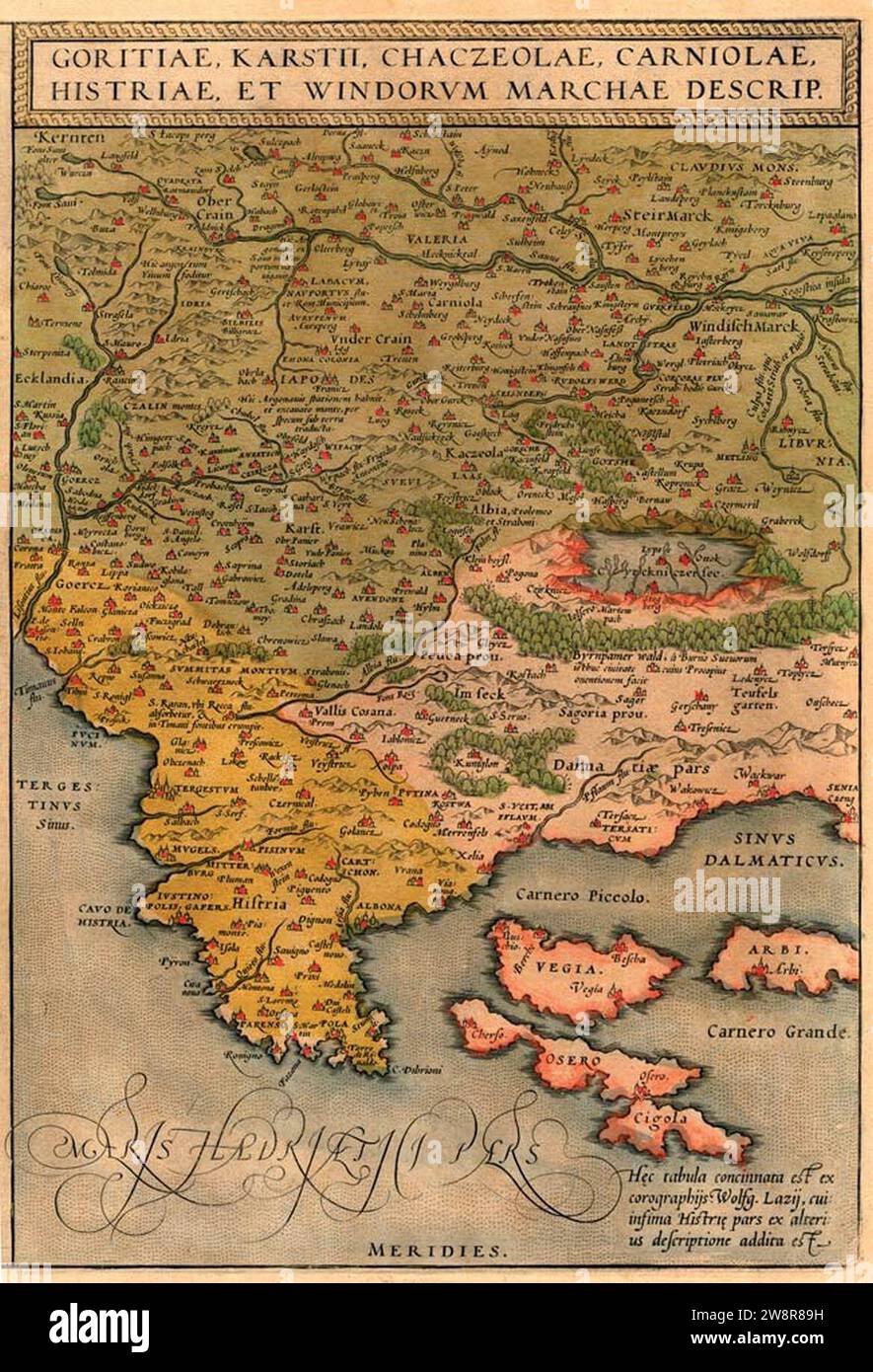 Carniola map hi-res stock photography and images - Alamy