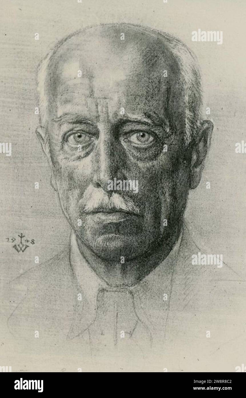Wolfgang Willrich - Porträt Max von Laue, 1948 Stock Photo - Alamy