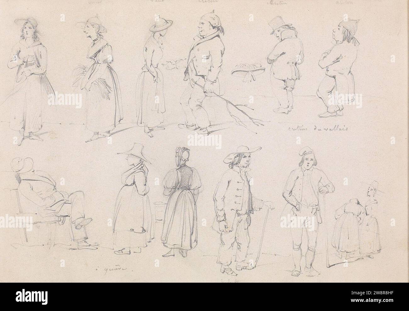 Wolfgang-Adam Toepffer Les crétins du Valais Stock Photo - Alamy